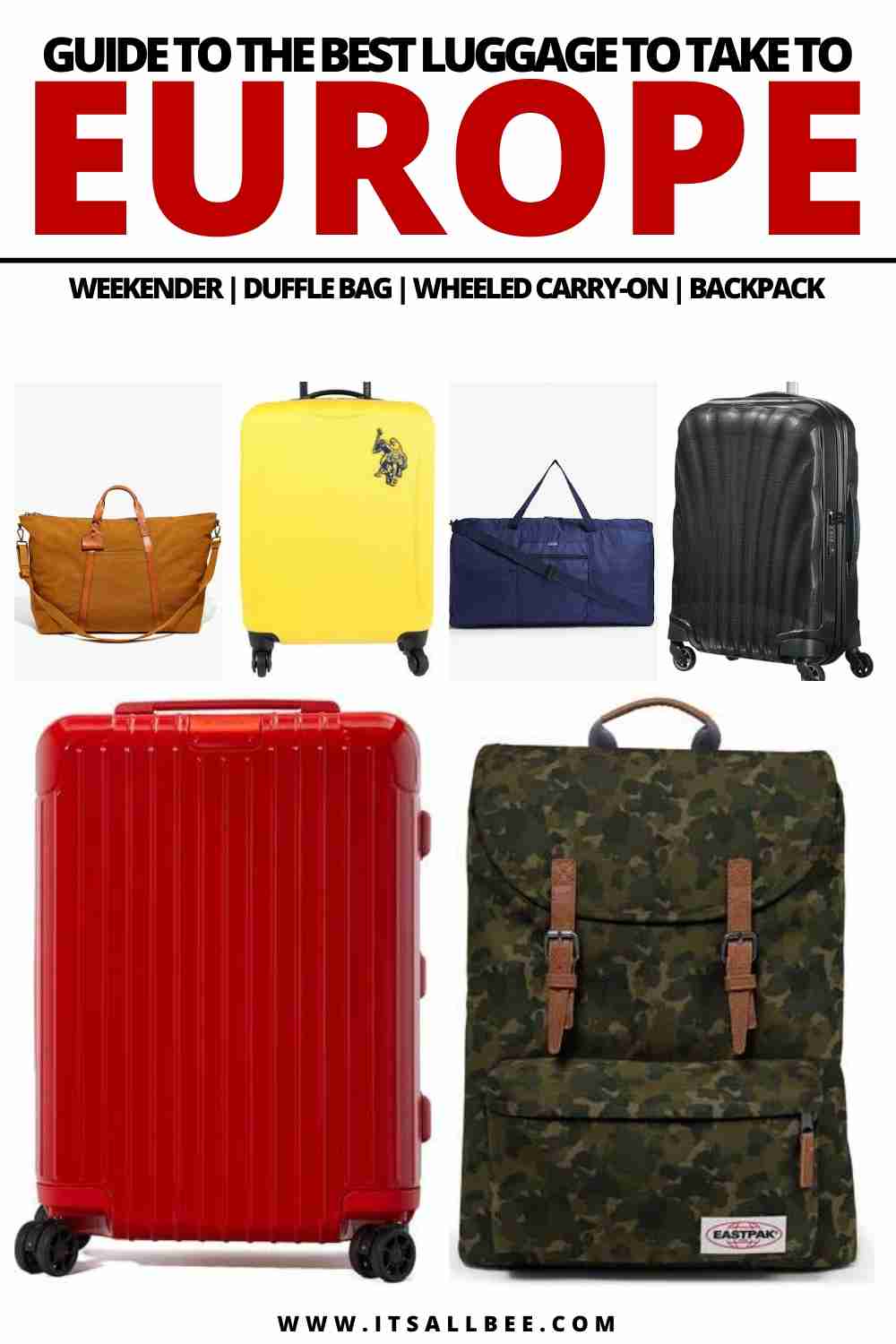 Guide To The Best Type Of Luggage To Take To Europe ItsAllBee Solo Guide To The Best Type Of Luggage To Take To Europe ItsAllBee Solo