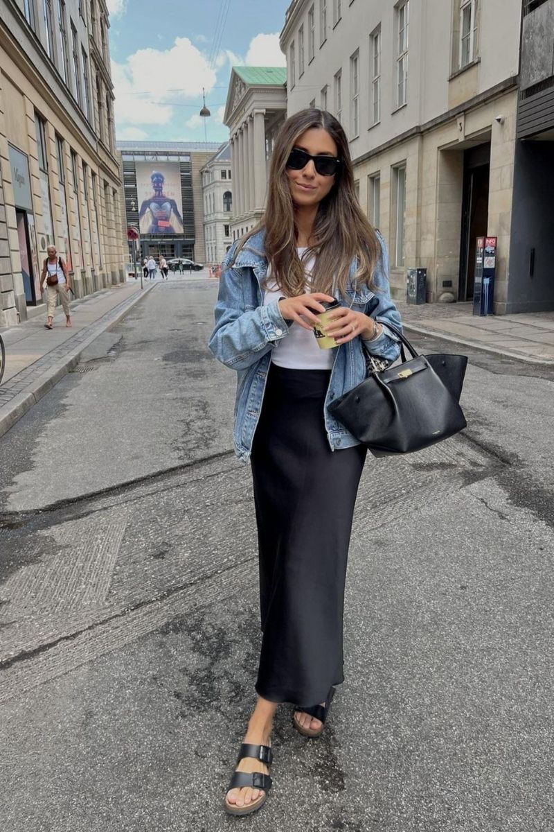 34 Effortlessly Elegance Satin Skirt Outfit Ideas Perfect For Smart Or ...